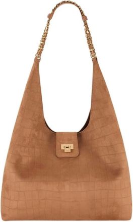 Elisabetta Franchi Femme, Sacs, Brun, Taille: ONE Size Sac Hobo