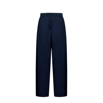 Silvian Heach Weite Hose mit strukturierten Falten - - Trousers - Damen - Blau - XL