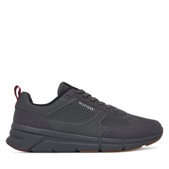 Tommy Hilfiger Sneakers Tommy Hilfiger Light Knitted Hilfiger Runner FM0FM06010 Grau