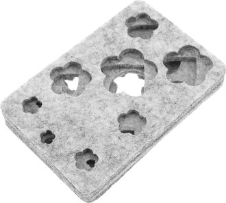 DOITOOL 10satz Nadelfilz-vorlagenset Wiederverwendbare Schablonen Für Filzarbeiten DIY-bastelwerkzeug Mit Herz Und Blumenformen Filzmuster Für Kreative Arbeit