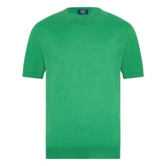 Fedeli Homme, Pulls, Vert, Taille: L Argentina Short-Sleeve Crewneck