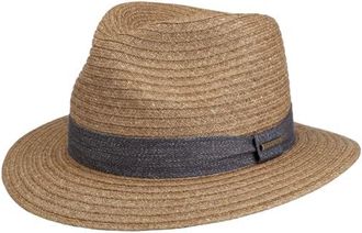 Stetson Chapeau en Paille Toyo Traveller Homme - de Soleil Printemps-ete Ete - M (56-57 cm) chatain