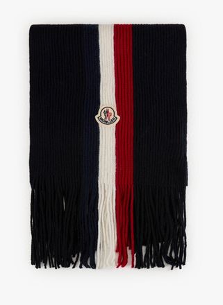 Moncler &Eacute;charpe &agrave; franges en laine vierge