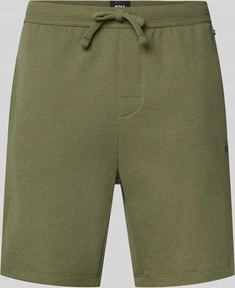 HUGO BOSS Regular Fit Sweatshorts aus Baumwoll-Mix Modell WAFFLE SHORTS