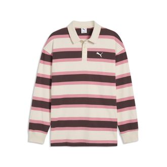 Puma Polo de rugby &agrave; manches longues Wardrobe Essentials Homme, Accessoires, Marron, XXL