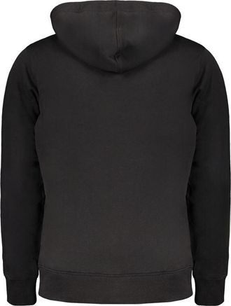 Calvin Klein Cotton-Blend Logo Hoodie - Black