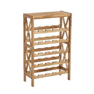 Generic Freistehendes Weinregal, Flaschenhalter aus Holz, Mehrschichtiges Design, Stabile Konstruktion, Geeignet f&uuml;r Hausbar, K&uuml;che, Speisekammer, Weinkeller(