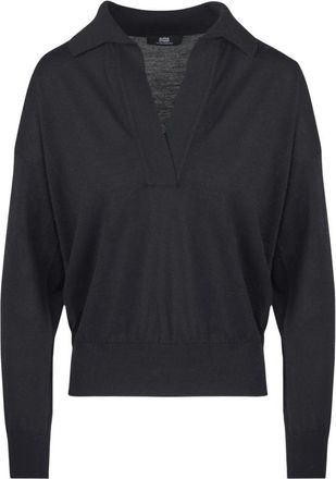 Alpha Studio V-Ausschnitt Strickware - - Knitwear - Damen - Schwarzk - XL