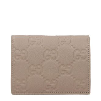 Gucci Femmes Portefeuille Cuir Gris/Taupe