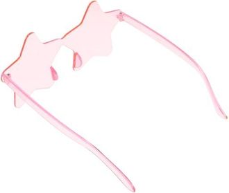 FOMIYES 1 Paire De Lunettes De Soleil Pentagramme &Agrave; Monture Tendance Pour Adulte Style Cosplay En Forme D&Eacute;toile &Eacute;l&eacute;gantes Amusantes Roses PC