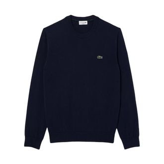 Lacoste Rundhals-Strickware mit langen &Auml;rmeln - - Knitwear - Herren - Blau - 2XL
