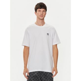 adidas T-Shirt Trefoil Essentials IZ2098 Wei&szlig; Regular Fit