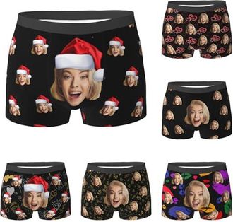 Generic Calecon Personnalise Homme avec Impression Photo Design Dr&ocirc;le Boxer en Coton Doux et Microfibre Respirante Sous-V&ecirc;tements Rigolos pour Sport et Loisir