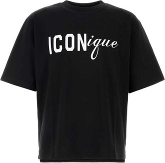 Dsquared2 Homme, Tops, Noir, Taille: M Loose Fit T-Shirt