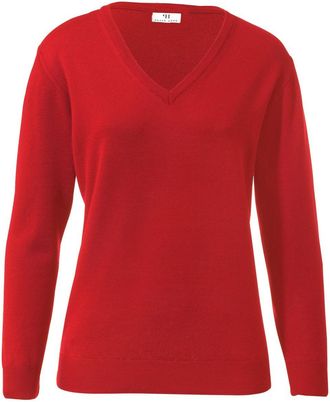 Peter Hahn V-Pullover aus 100% Schurwolle Pure Tasmanian Wool Peter Hahn rot