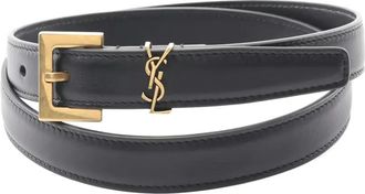 Saint Laurent ceinture Cassandra (années 2000) - Noir