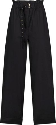 Liu Jo Femme, Pantalons, Noir, Taille: 40 FR Pantalon taille haute