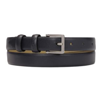 Kazar Dunkelblaues schmales Lederband - - Accessories - Damen - Blau - 100 CM