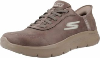 Skechers Slip On Slipper Damen 124837 BRN Kunststoff (Synthetik) in braun