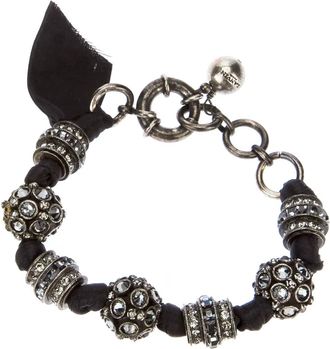 Lanvin beaded chunky bracelet - Métallisé