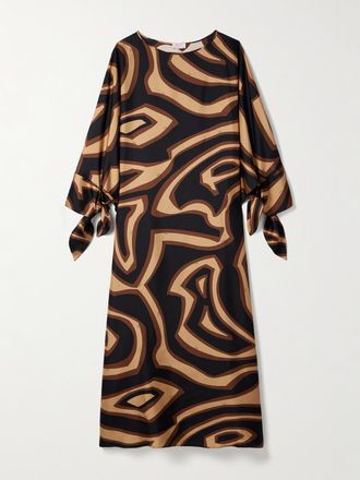 Pucci Kaftan Aus Bedruckter Seide - Gold