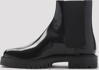 Maison Margiela Stiefel - Tabi County Black Calf Leather Boots - Gr. 45 (EU) - in Schwarz - für Damen