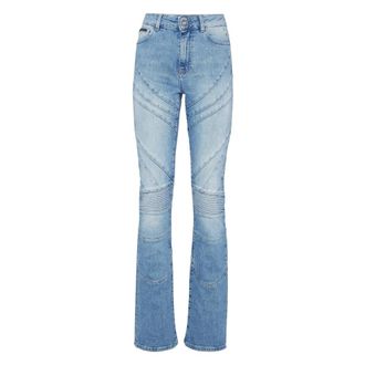 Philipp Plein Denim Flare Hosen Racing - - Jeans - Damen - Blau - W28