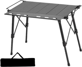 Generico Klappbarer Campingtisch - Campingtisch für den Außenbereich | Picknickmöbel, kompakt mit zusammenklappbar, ideal für Grillkonfiguration, Strandreisen,