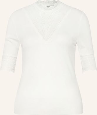 Only T-Shirt Mit Spitze weiss