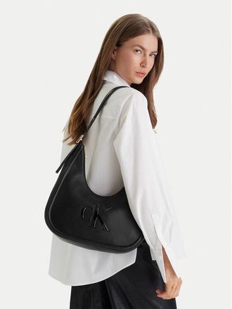 Calvin Klein Handtasche Bold Ck Crescent Bag LV04F3427G Schwarz