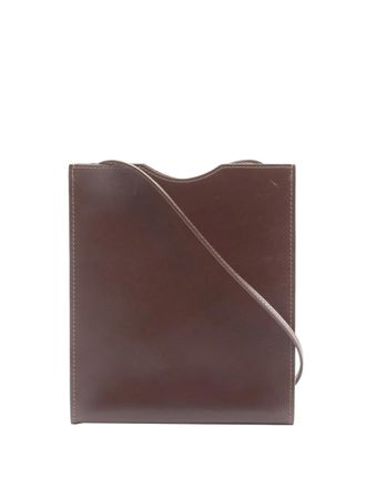 Herm&egrave;s 2003 Onimetou Umh&auml;ngetasche aus Leder - Braun