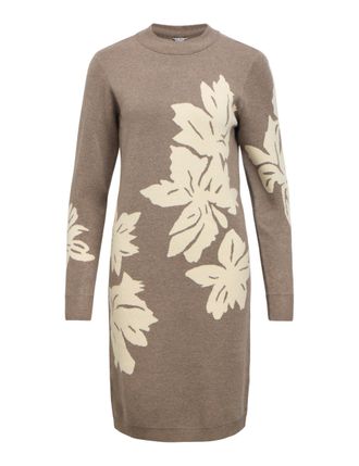 Object Objray L/S Knit Dress AOP Noos