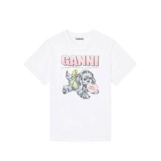 Ganni Femme, Tops, Blanc, Taille: 40 FR Accessoires