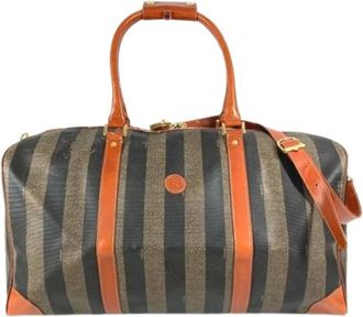 Fendi unisex, Pre-owned, Multicolore, Taille: ONE Size Pre-owned Pequin Boston Bag