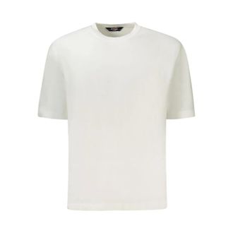 K-Way Homme, Tops, Blanc, Taille: XL T-shirt col rond en coton blanc