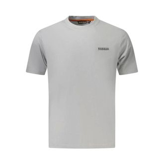 Napapijri Homme, Tops, Gris, Taille: L Grigio Cotton T-Shirt