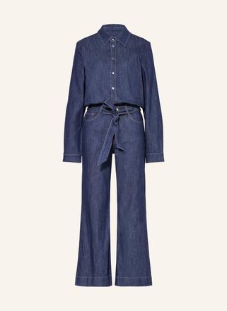 7 For All Mankind Jumpsuit Halona In Jeansoptik blau