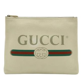 Gucci Sac clutch Pre-owned - Homme - Pre-owned - Beige - Taille: ONE Size