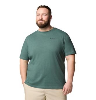 Columbia Thistletown Hills Herren-Kurzarm-T-Shirt, Gr&uuml;n (Stone Green Heather), Gr&ouml;&szlig;e L