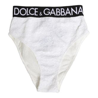 Dolce & Gabbana Femme, Sous-v&ecirc;tements, Blanc, Taille: 38 FR Culotte Taille Haute