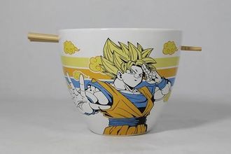 Just Funky Dragon Ball Goku Ramen Bol 470 ml, Blanc