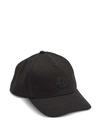 Moncler Baseballkappe mit Logo-Patch - Schwarz