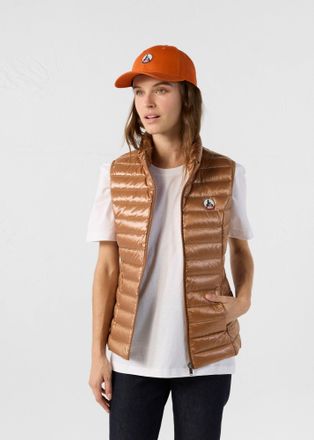 Jott Doudoune l&eacute;g&egrave;re sans manches Sucre roux Seda shiny - Taille XS
