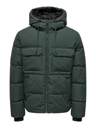 Only & Sons Herren Onselijah Pckt. Hood Jacket OTW Noos, Darkest Spruce, x_s