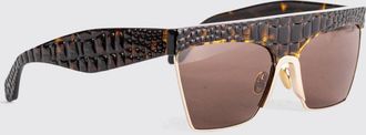 Alaia Rechteckige Sonnenbrille von aus Acetat mit Kroko-Muster