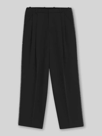 HUGO BOSS Hose mit Bundfalten und Schurwoll-Anteil