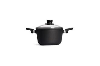 Woll Nowo Titanium Topf mit Glasdeckel in Box, Ø 20 cm, 12 cm hoch, 3.0 Liter, mit 2 Seitengriffen - Geeignet für Ceran, Gas, Elektro, Halogen - nicht indu