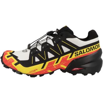Salomon Herren Speedcross 6 Sneaker, Wei&szlig; Schwarz Imperium Gelb, 40 EU