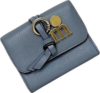 Chlo&eacute; Portefeuille Tri-fold Pre-owned - Femme - Pre-owned - Bleu - Taille: ONE Size