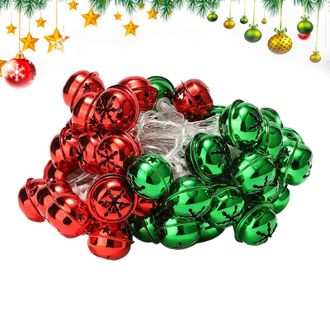 Generico Weihnachtsglockenlichter, wasserdicht, festliche LED-Dekoration für den Weihnachtsbaum, Glöckchengirlanden mit Lichtern für den Innen- und Außenbereic